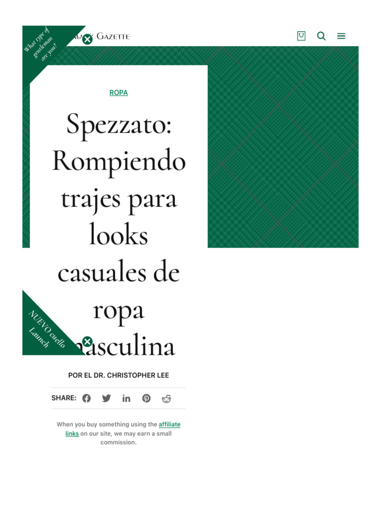 Spezzato - Breaking Up Suits For Casual Menswear Looks | PDF | Color | Ropa