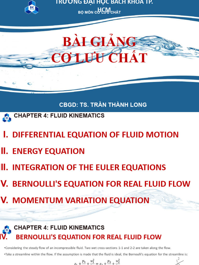 Fluid Mechanics Day 8 Chapter4 Long Mar 2024 | PDF | Fluid Dynamics | Momentum