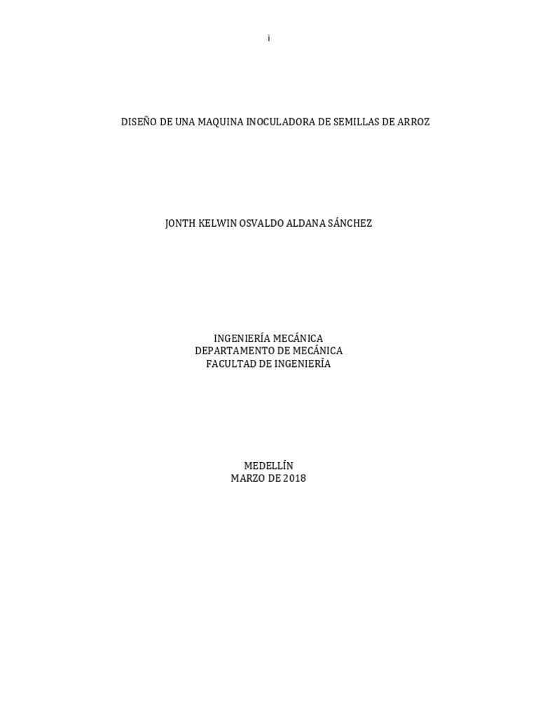 Rep IUPB Ing Mec Inoculadora | PDF | Agricultura | Fertilizante
