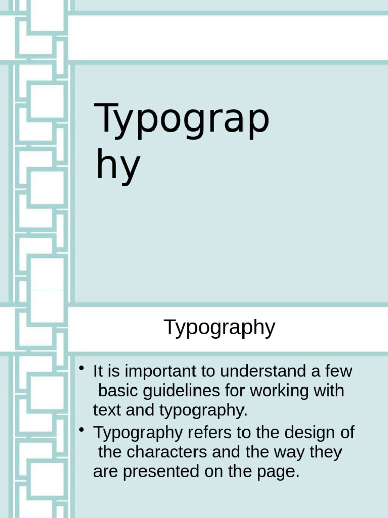 Typography | PDF | Typefaces | Serif