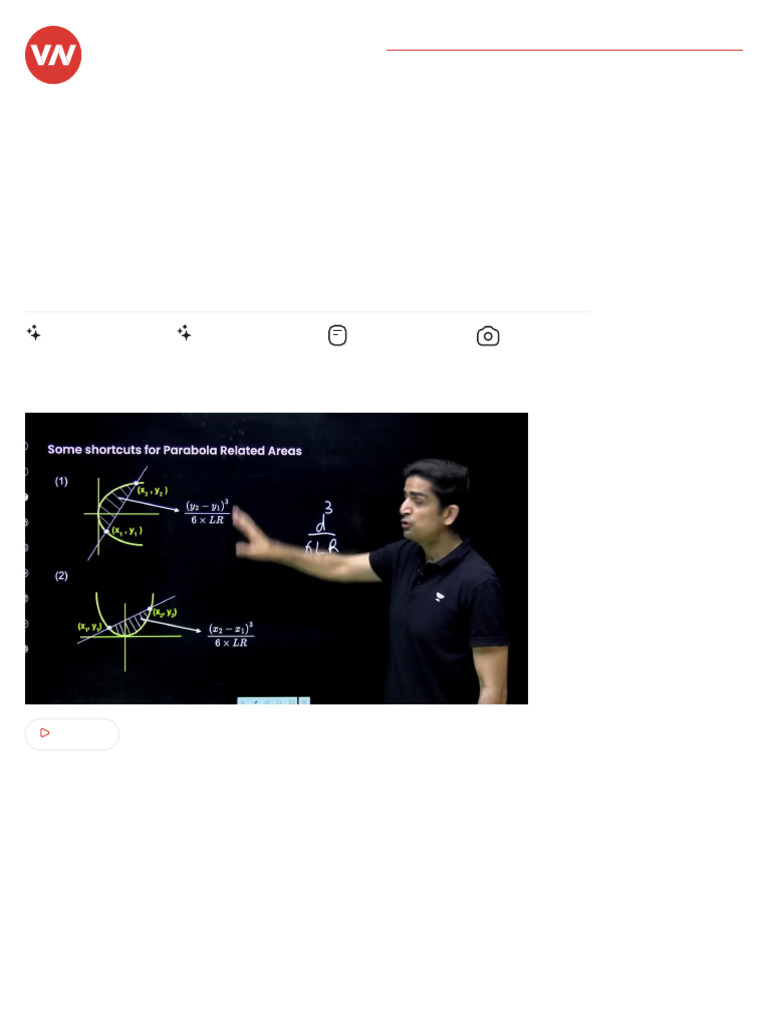 Area Under Curve Class 12 - One Shot - JEE Main Advanced - Arvind Kalia Sir | PDF