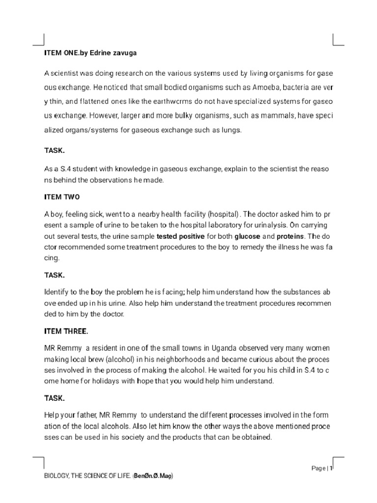 Biology Scenario - Phoenix | PDF