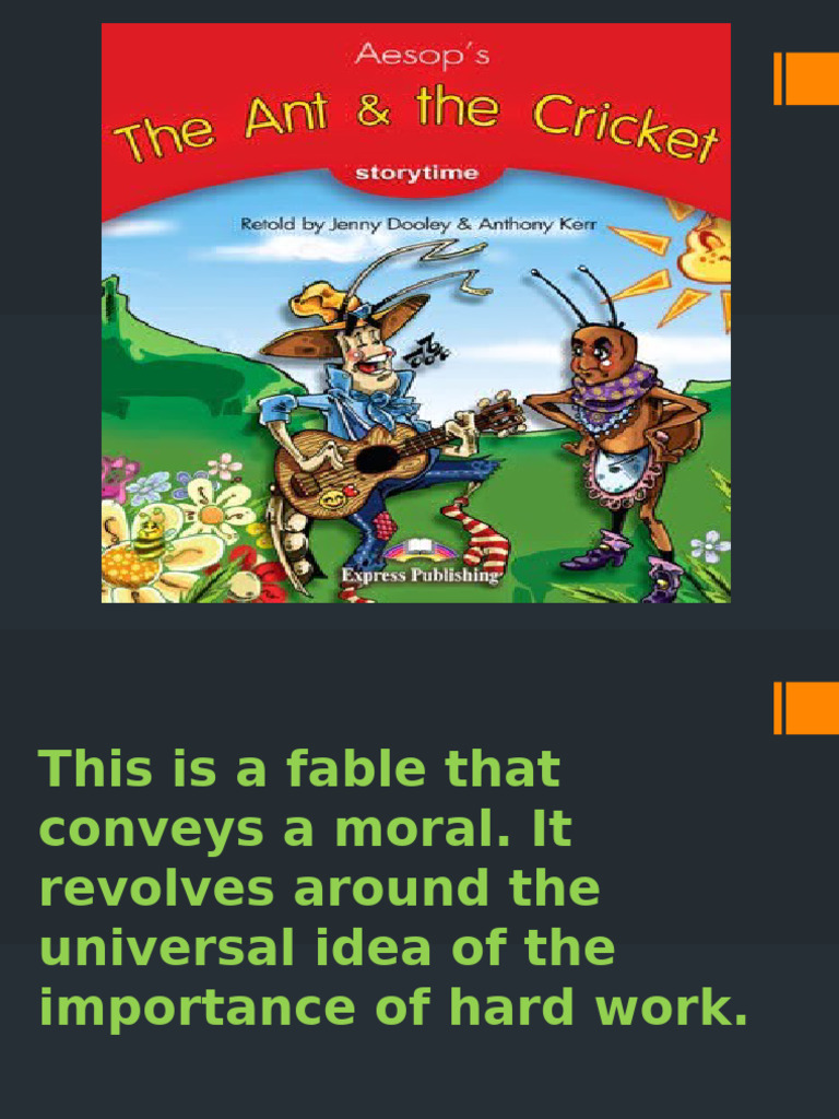 The Ant and the Cricket: A Fable's Moral | PDF