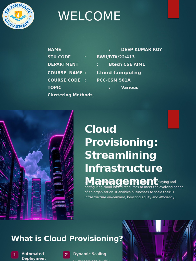 Cloud Provisioning Streamlining Infrastructure Management | PDF | Cloud ...