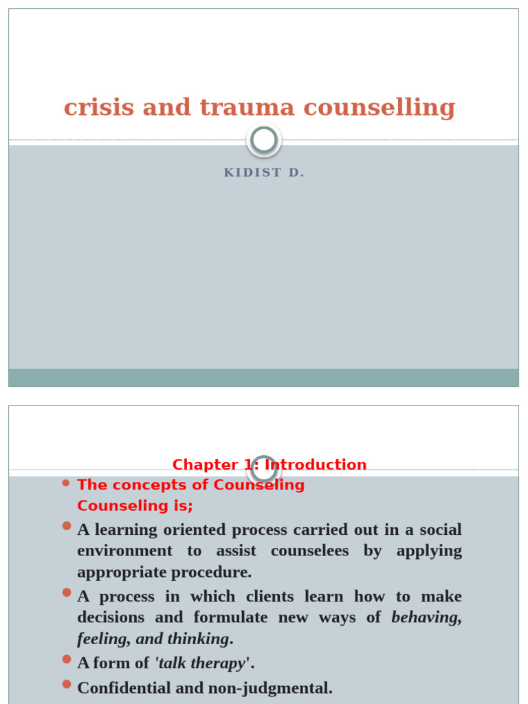 Crisis Crisis | PDF | Grief | Psychological Trauma