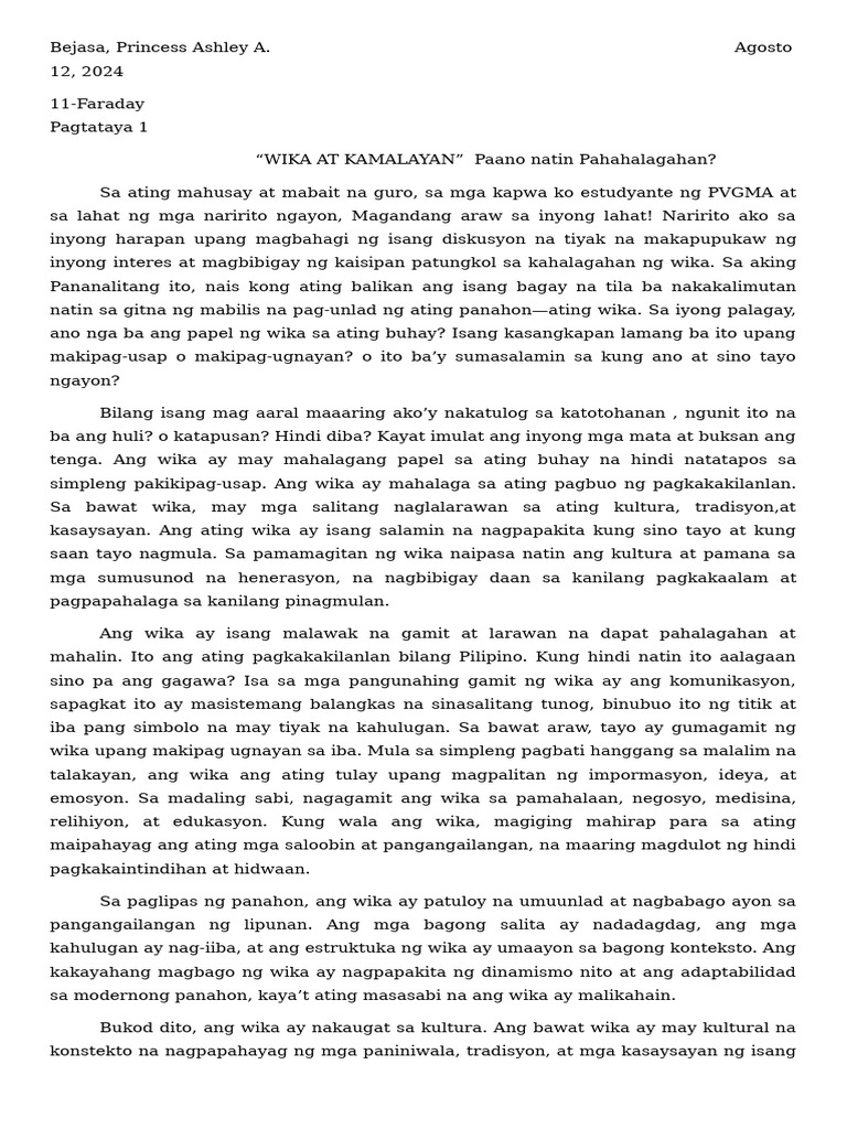 Bejasa 11 - Faraday-KPWKP | PDF