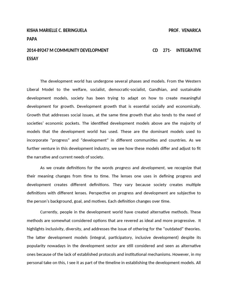 Evolution of Development Models Explained | PDF | Sustainability ...