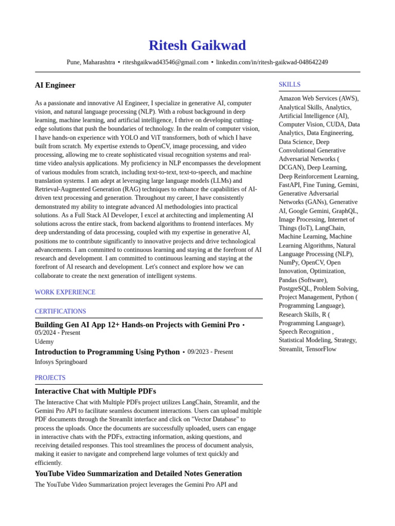 AI Engineer Profession | PDF | Artificial Intelligence | Intelligence ...