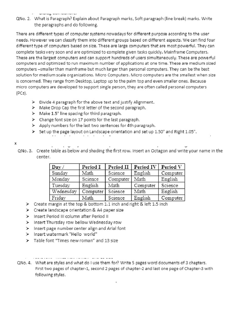 Practise Paper 1 | PDF