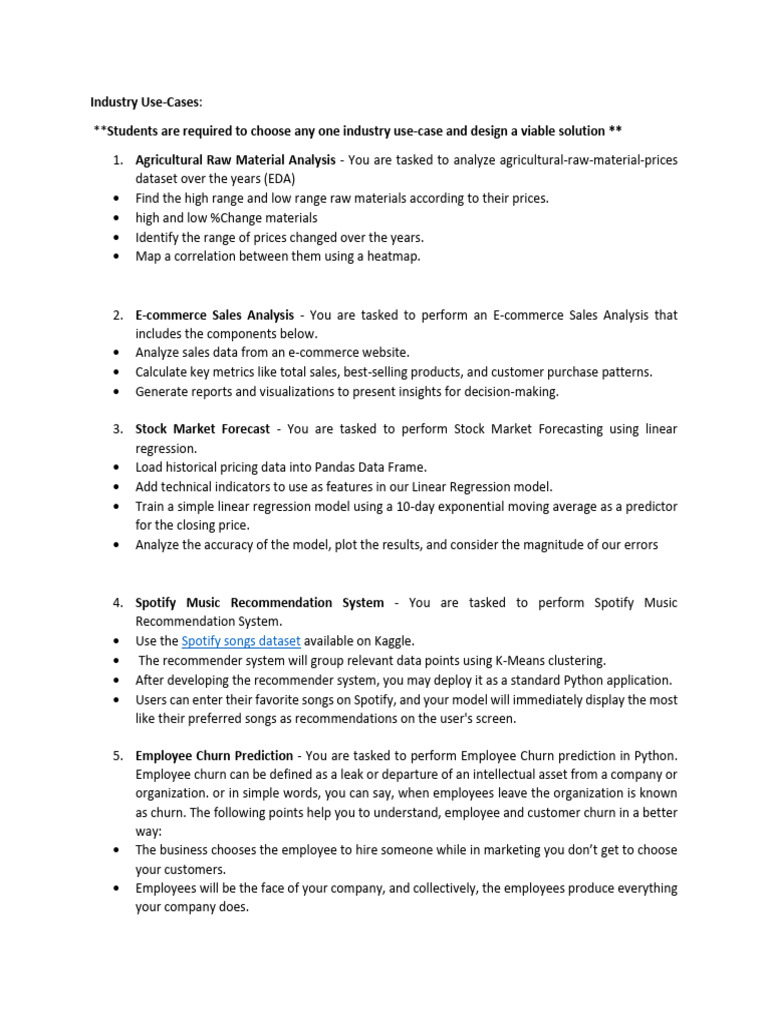 Use Cases For Project | PDF | Artificial Intelligence | Intelligence (AI) & Semantics