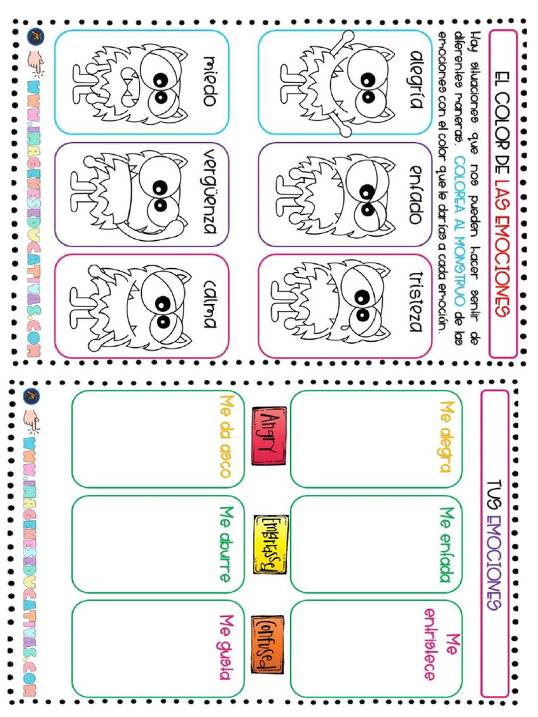 Emociones Colorear | PDF