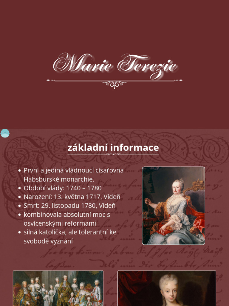 Prezentace - Marie Terezie | PDF