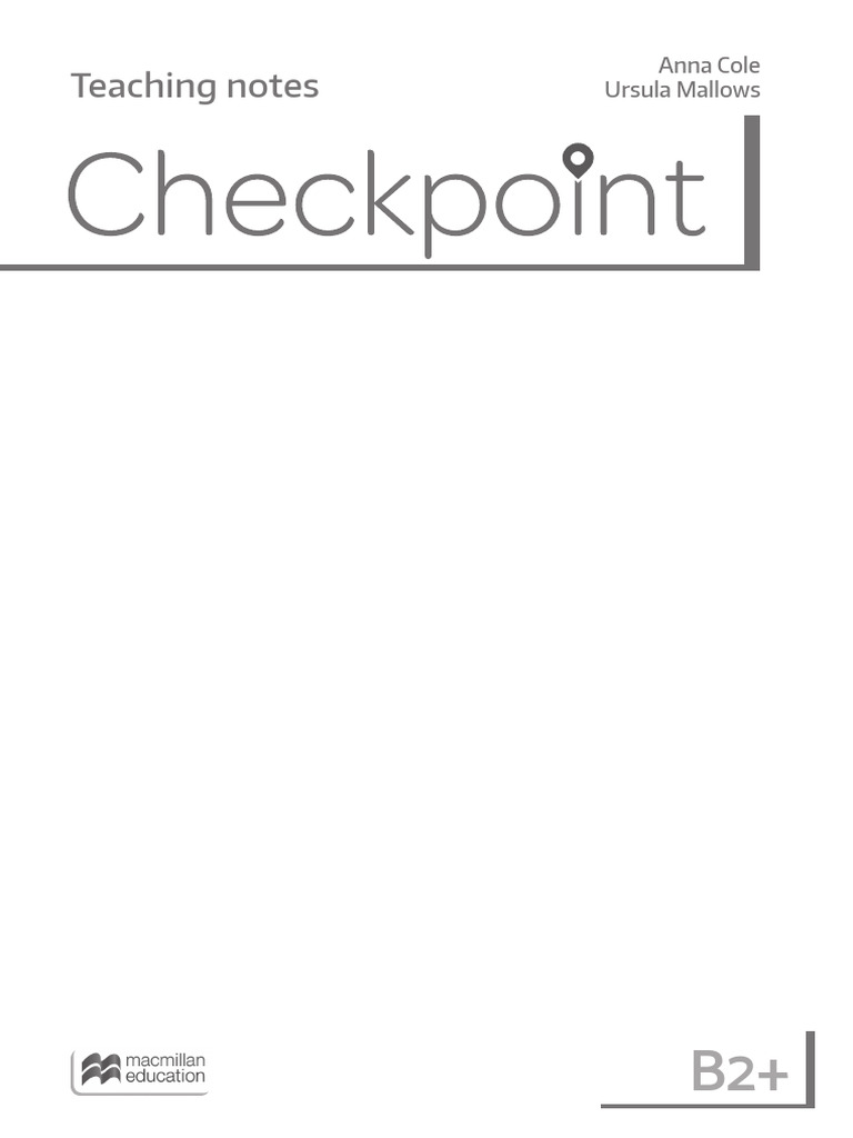 Checkpoint B2plus Teaching Notes | PDF | Verb | Linguistics