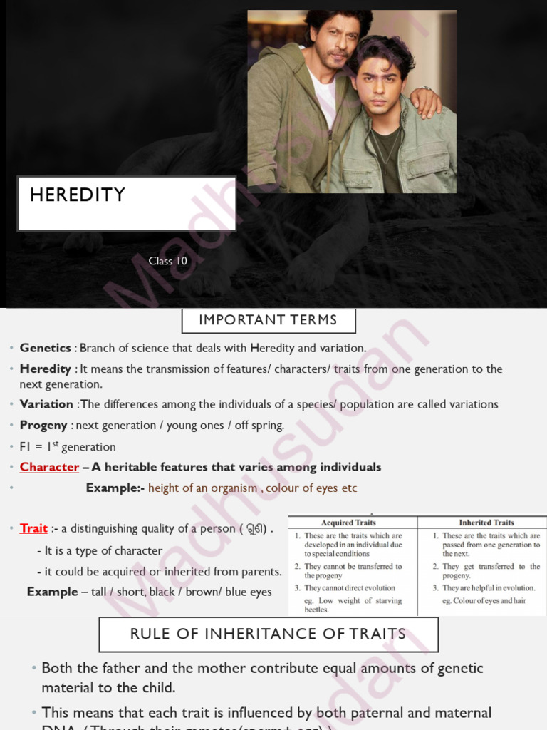 Heredity - 10th | PDF | Heredity | Genetics