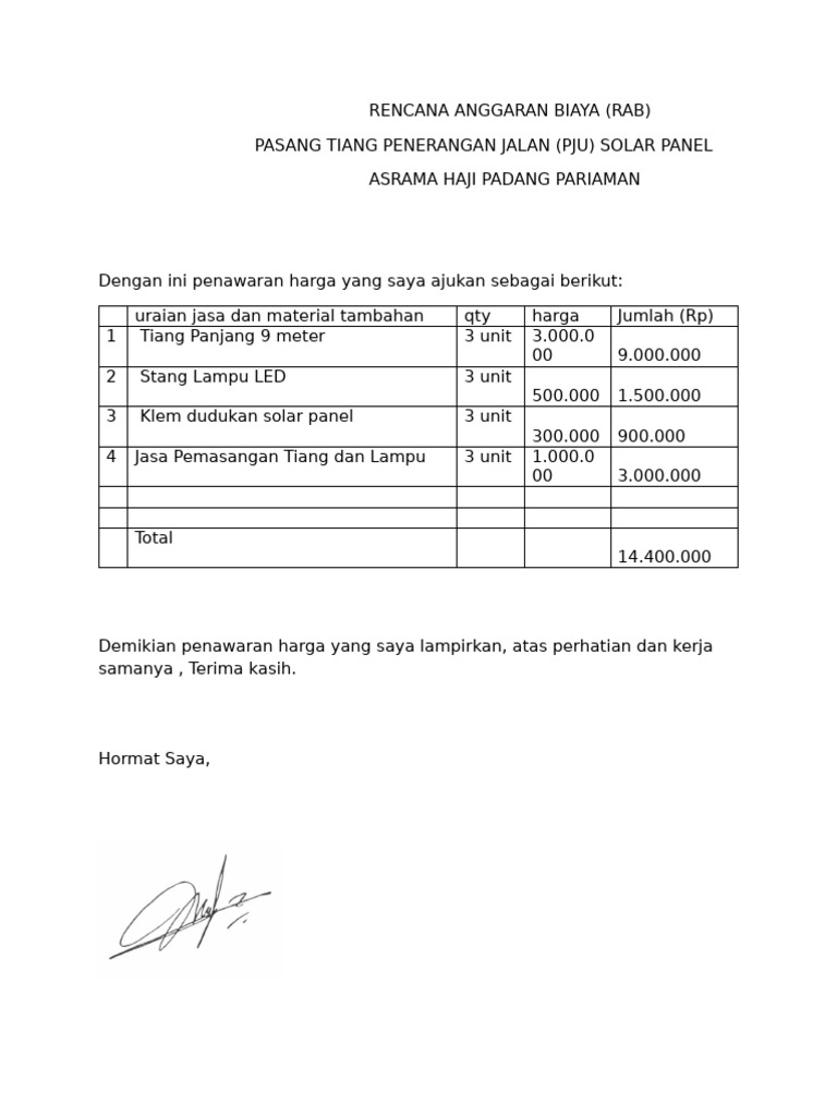 Rab Tiang Pju Asrama Haji | PDF