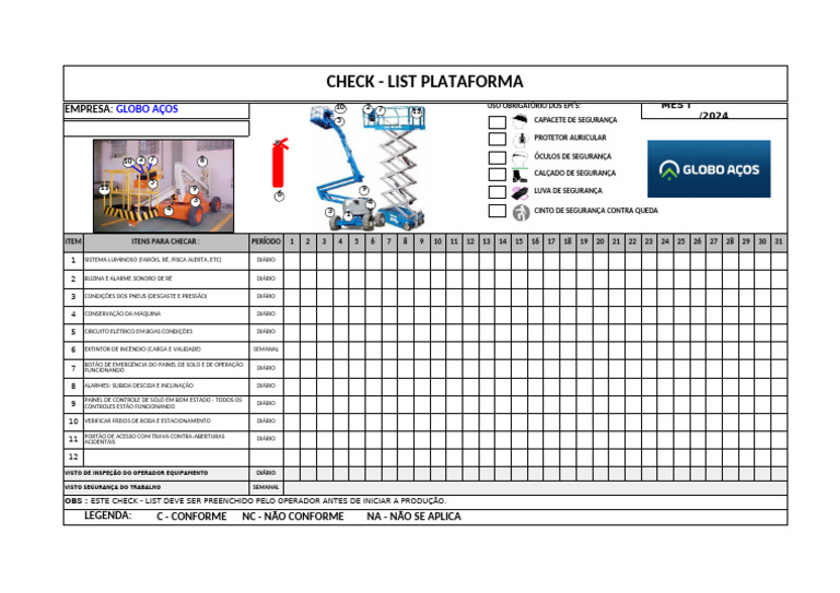 Check List Geral - Pta | PDF