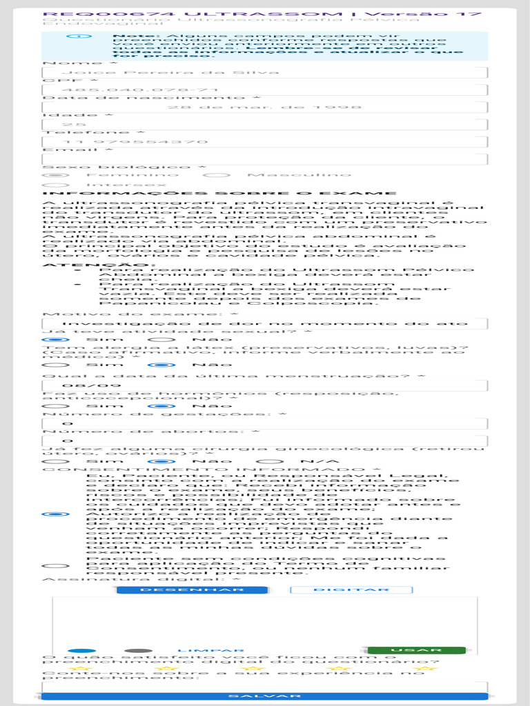 Dasa Forms | PDF | Relação sexual | Preservativo (camisinha)