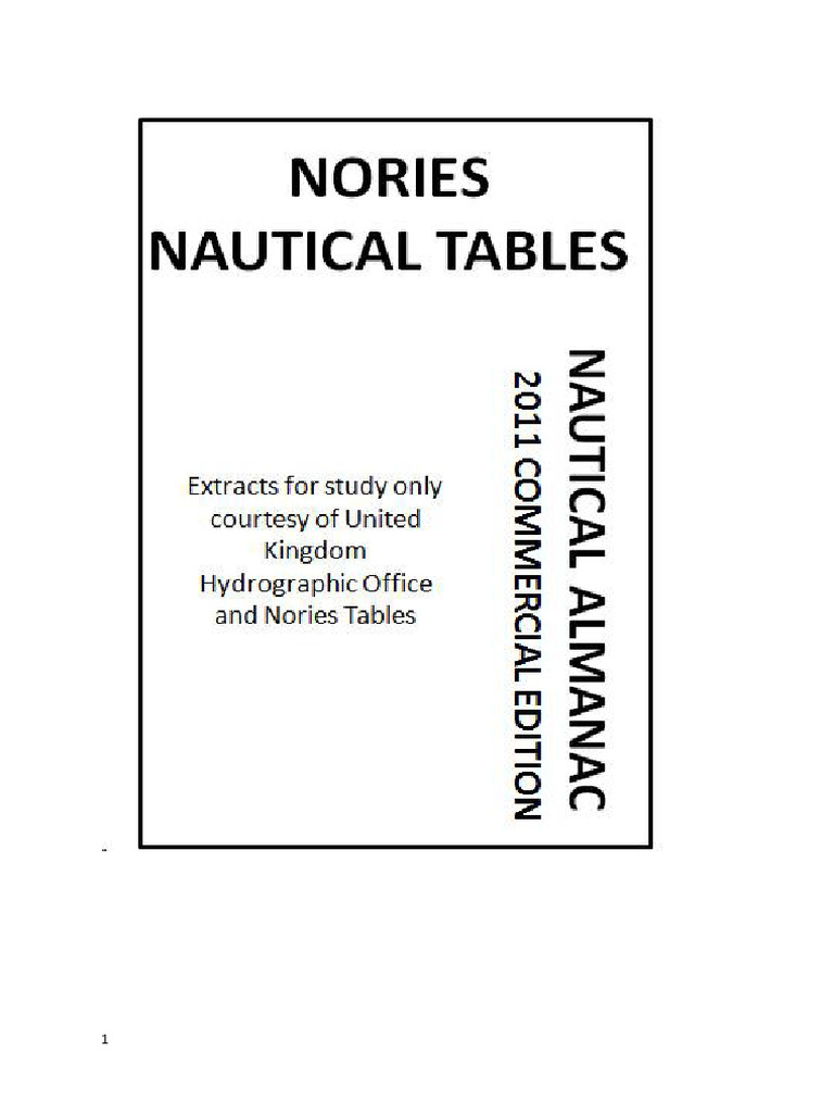 Nories Nautical - Tables | PDF