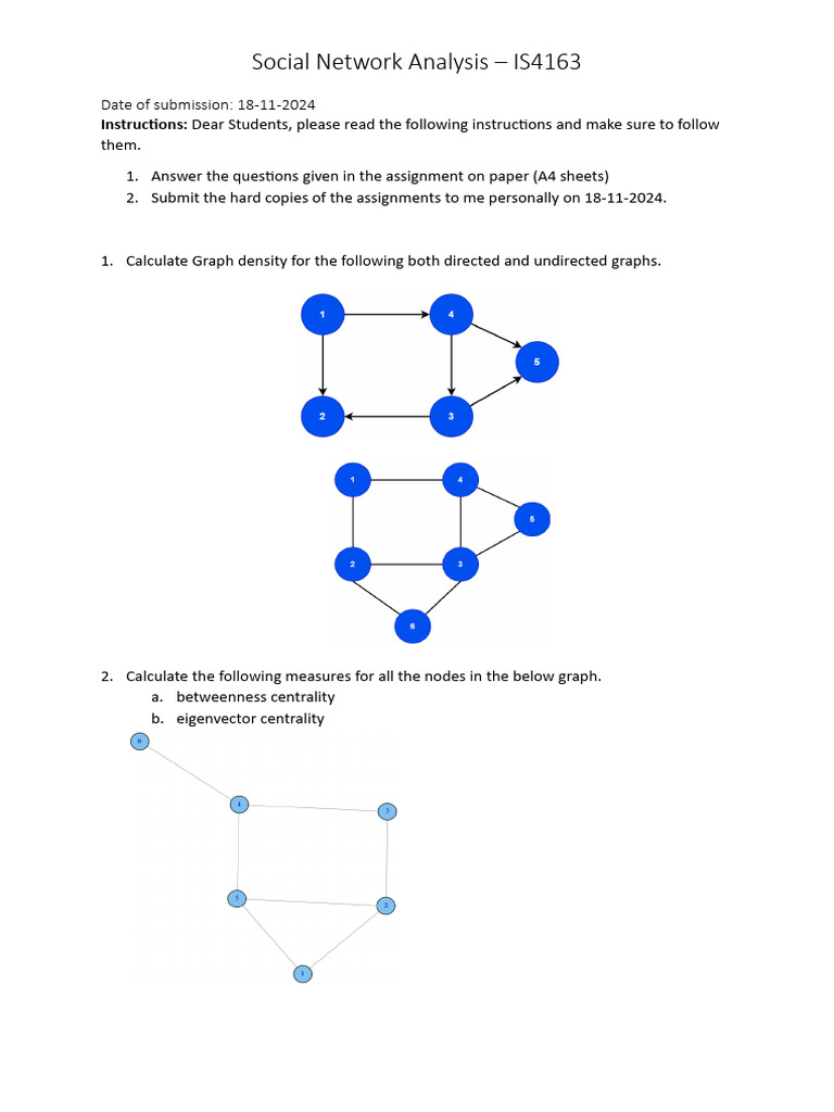 Assignment SNA | PDF