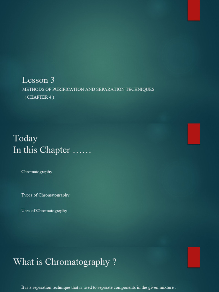 Chapter2 Lesson 3 | PDF | Chromatography | Physical Sciences