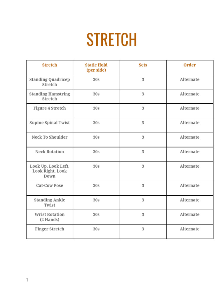 Stretch | PDF