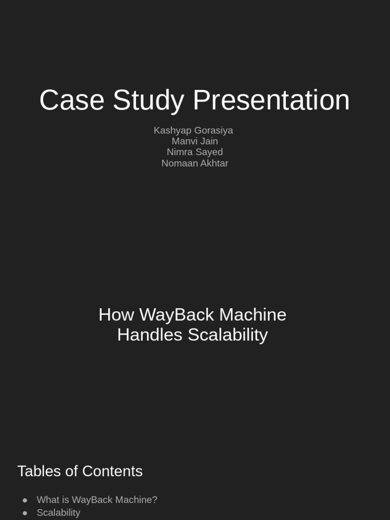 Case Study | PDF | World Wide Web | Internet & Web Case Study | PDF | World Wide Web | Internet & Web