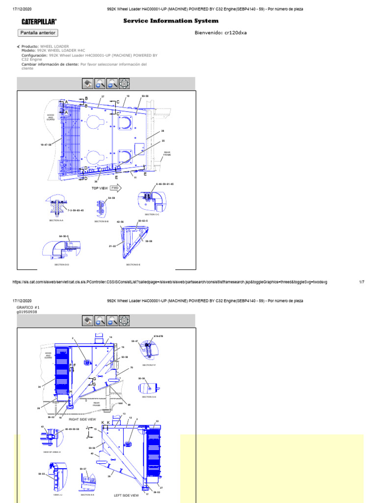 992K Wheel Loader Parts Overview | PDF | Motor Vehicle | Wheeled Vehicles