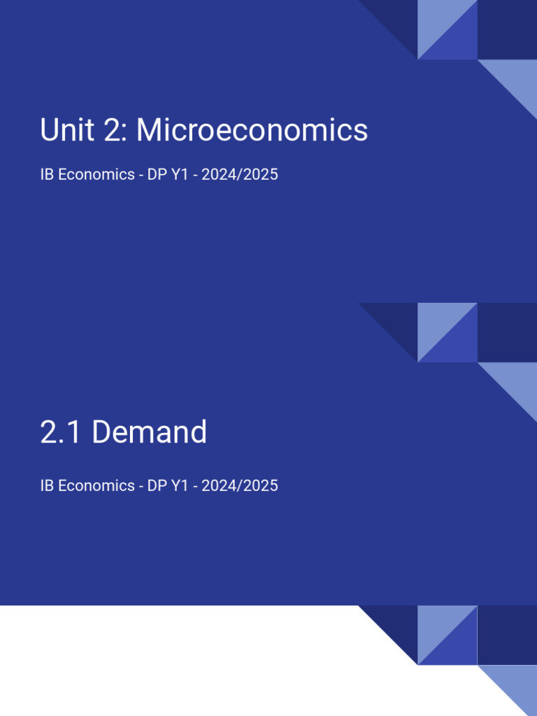 Understanding Demand in IB Economics | PDF | Demand | Demand Curve