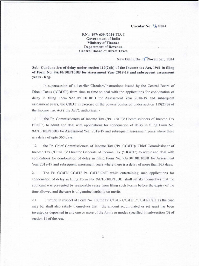 Circular 16 2024 | PDF | Taxation | Public Finance