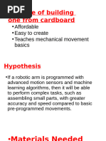 CARDBOARD Robotic Hydraulic Arm - 16 Steps (With Pictures) - Instructables | PDF