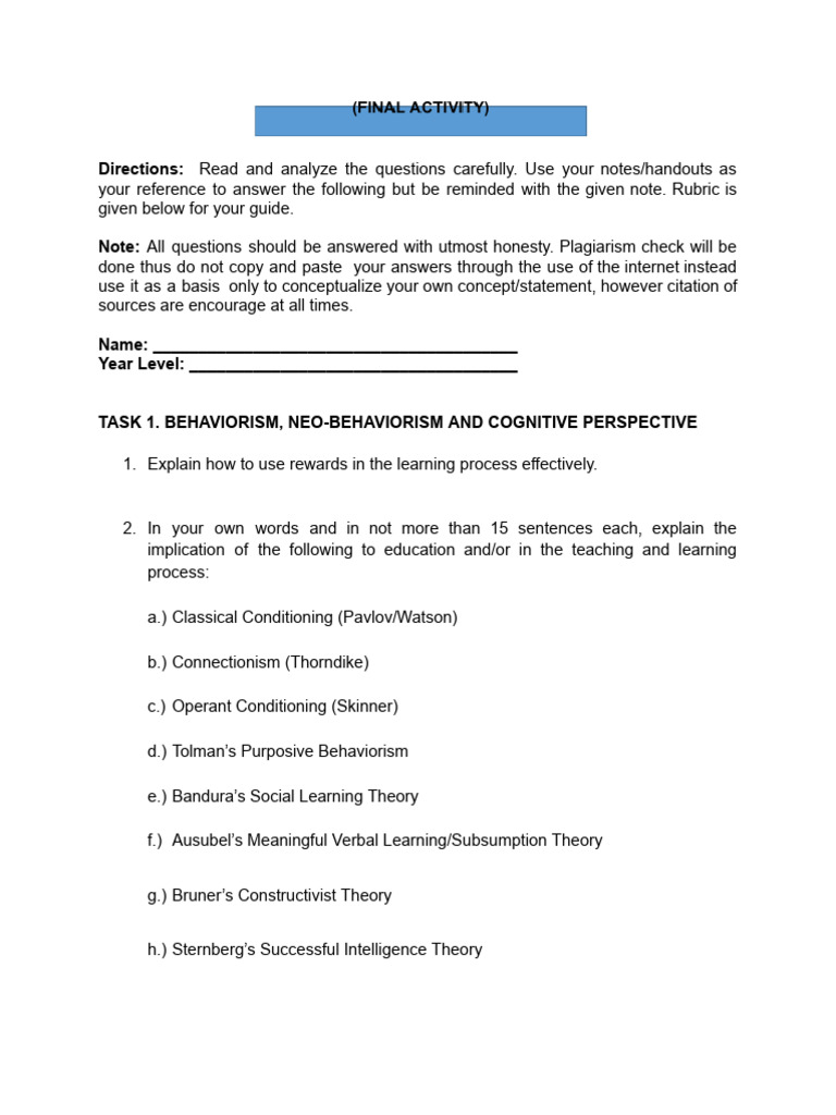 Arsenio Tuliao FINAL Activity FLCT | PDF