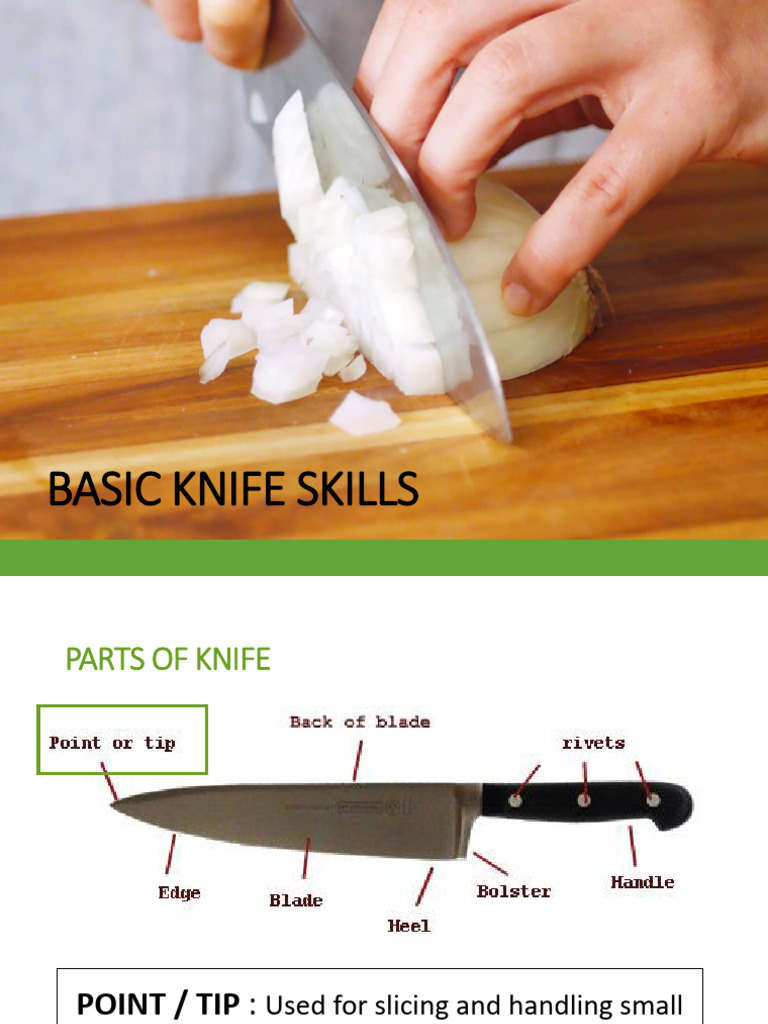 Basic Knife Skills Cutting | PDF | Knife | Blade