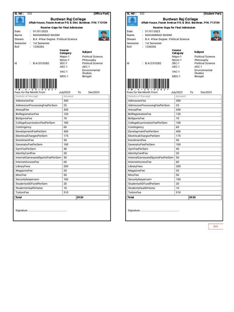 Invoice Receipt | PDF