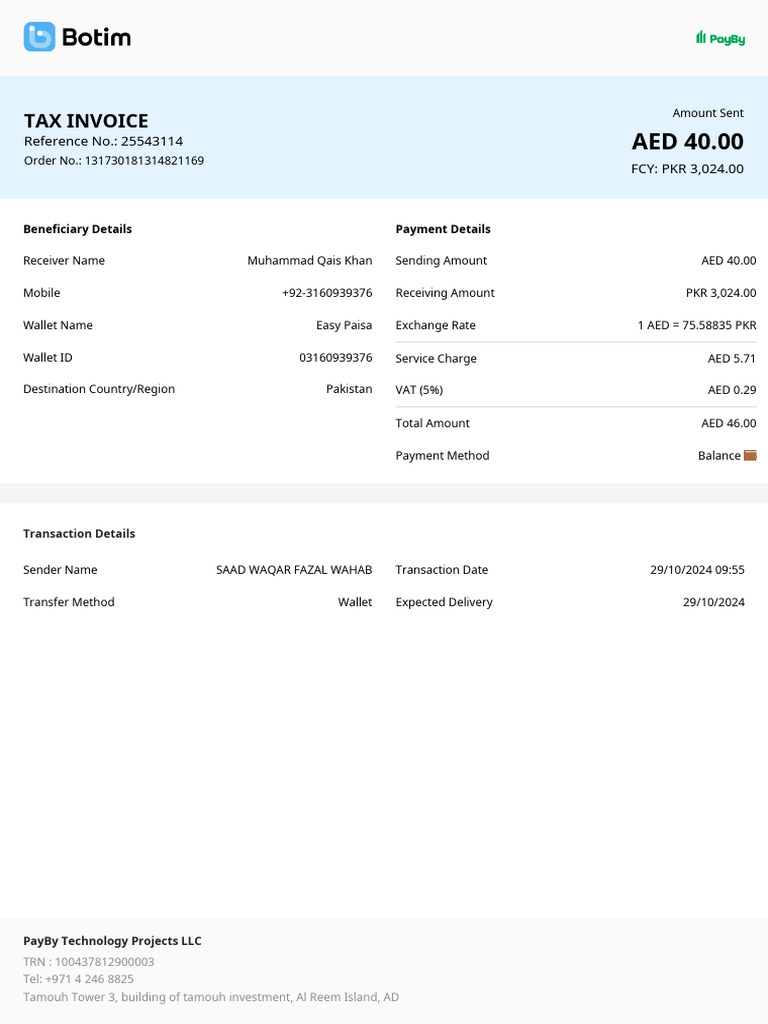 Remittance Invoice TID821169 | PDF | Money | Wire Transfer