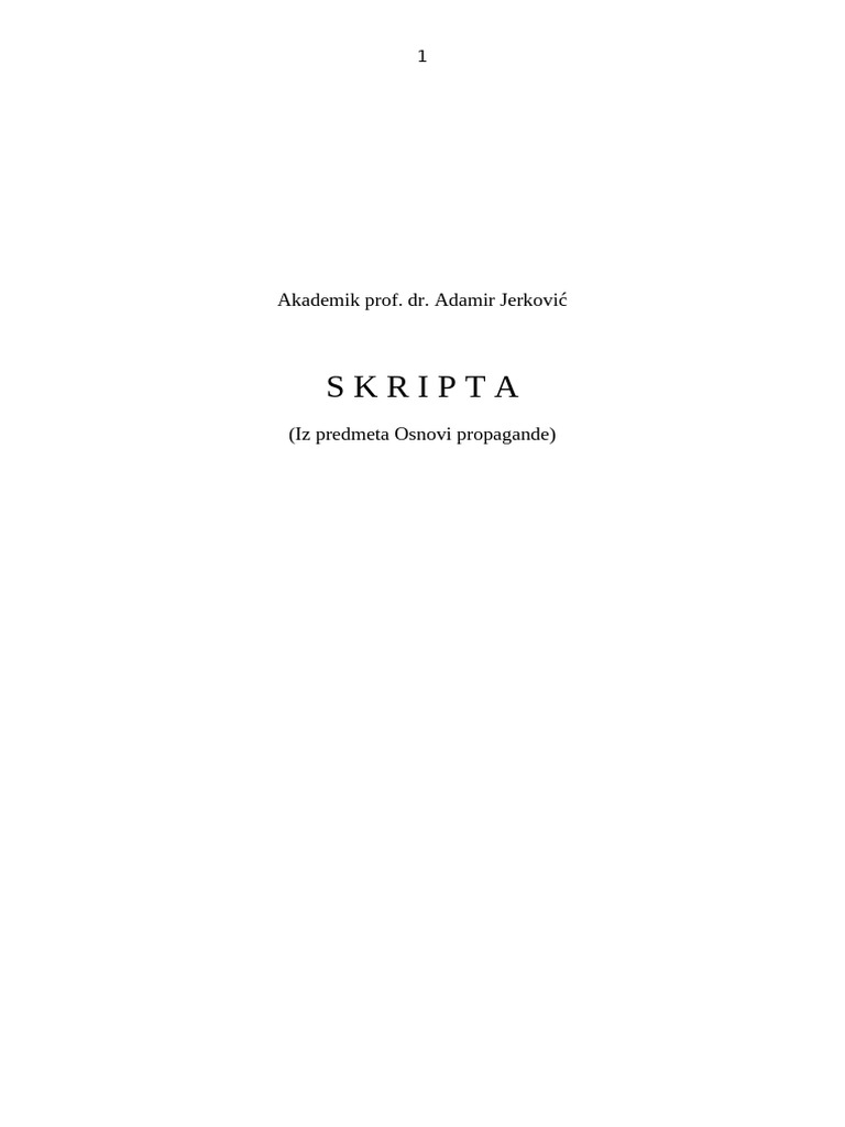 Skripta Akademik Prof Dr Adamir Jerković Pdf