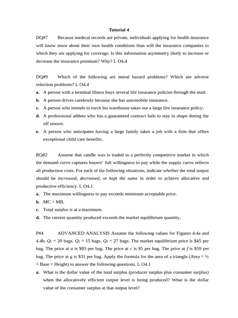 Tutorial 4 - Q | PDF