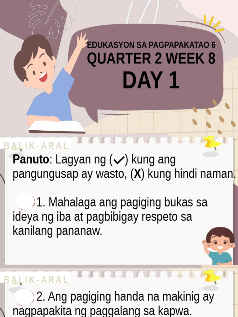 Q2 - Esp - PPT - Week 9 | PDF