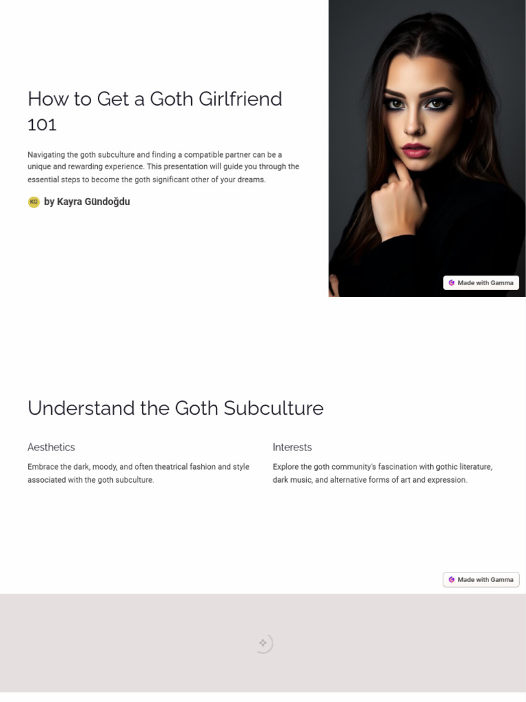 How to Get a Goth Girlfriend 101 | PDF