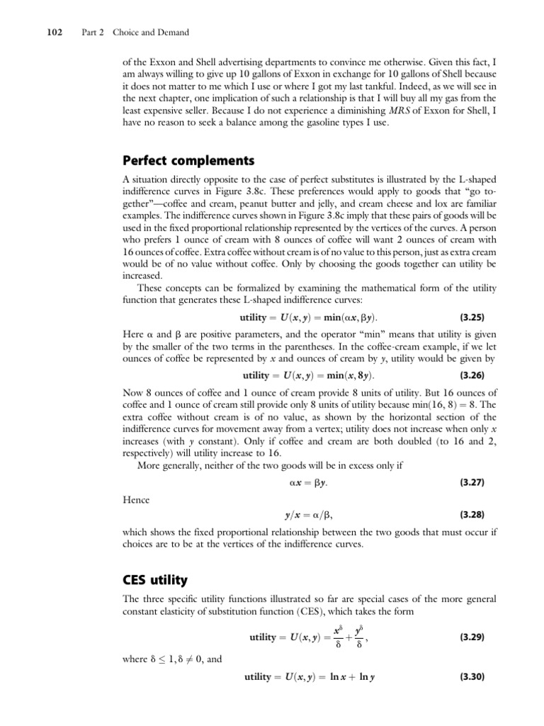 CES Utility | PDF | Utility | Production Function
