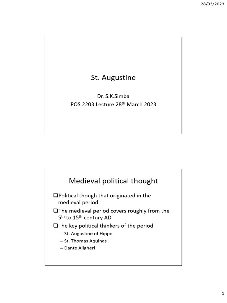 4 Augustine | PDF | Augustine Of Hippo | Book Of Genesis