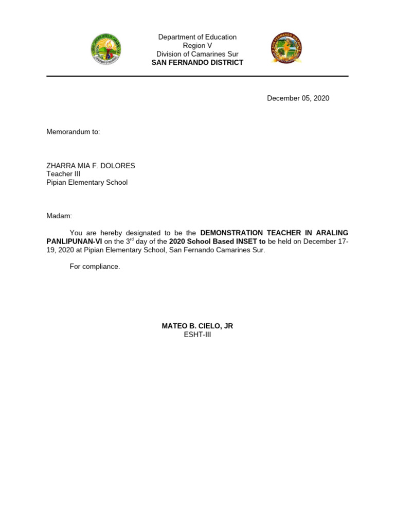 Supporting Documents For Demo Teaching in LAC SESSION | PDF | Learning | Behavior Modification