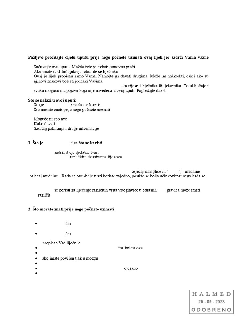 Azalonum 20 MG 40 MG Tablete PIL | PDF