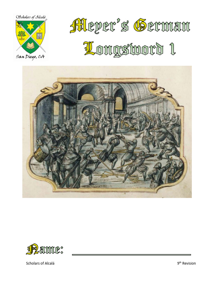 Meyer German Longsword 1 Rev9 | PDF | Sword | Fencing