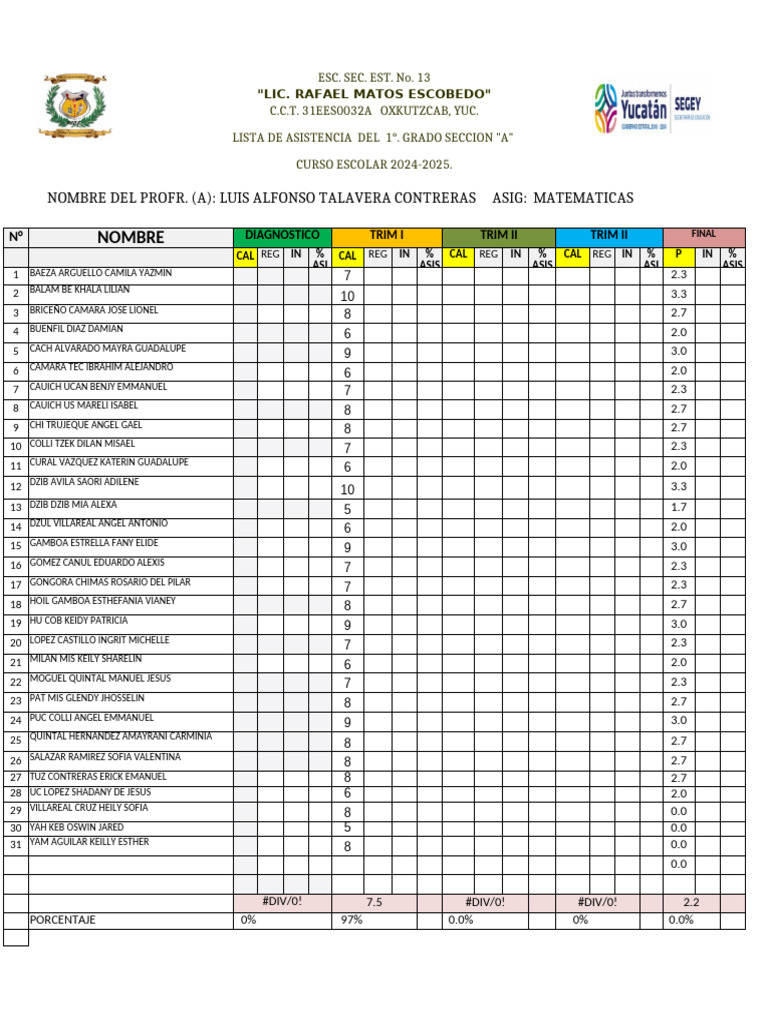 Concentrado 1o ABC Matematicas - Luis Talavera 2024 | PDF
