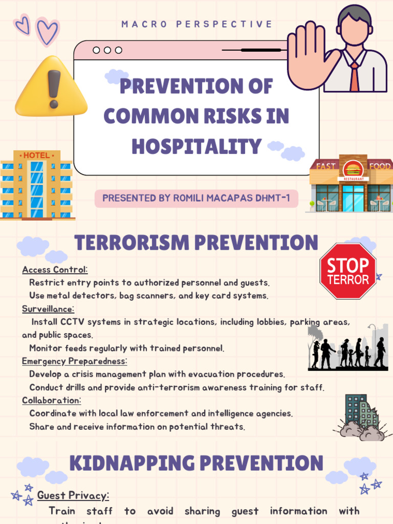 Prevention of Common Risks in Hospitality | PDF | Closed Circuit ...