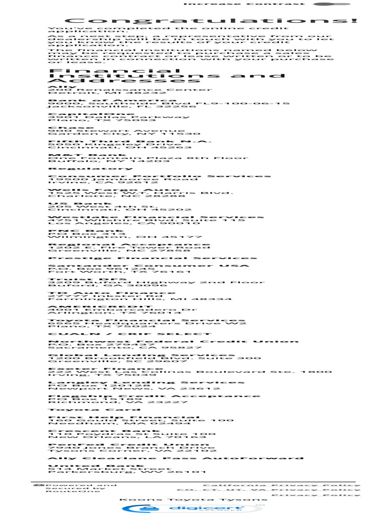 Congratulations! - Koons Toyota Tysons - Koons To | PDF | Companies Of ...