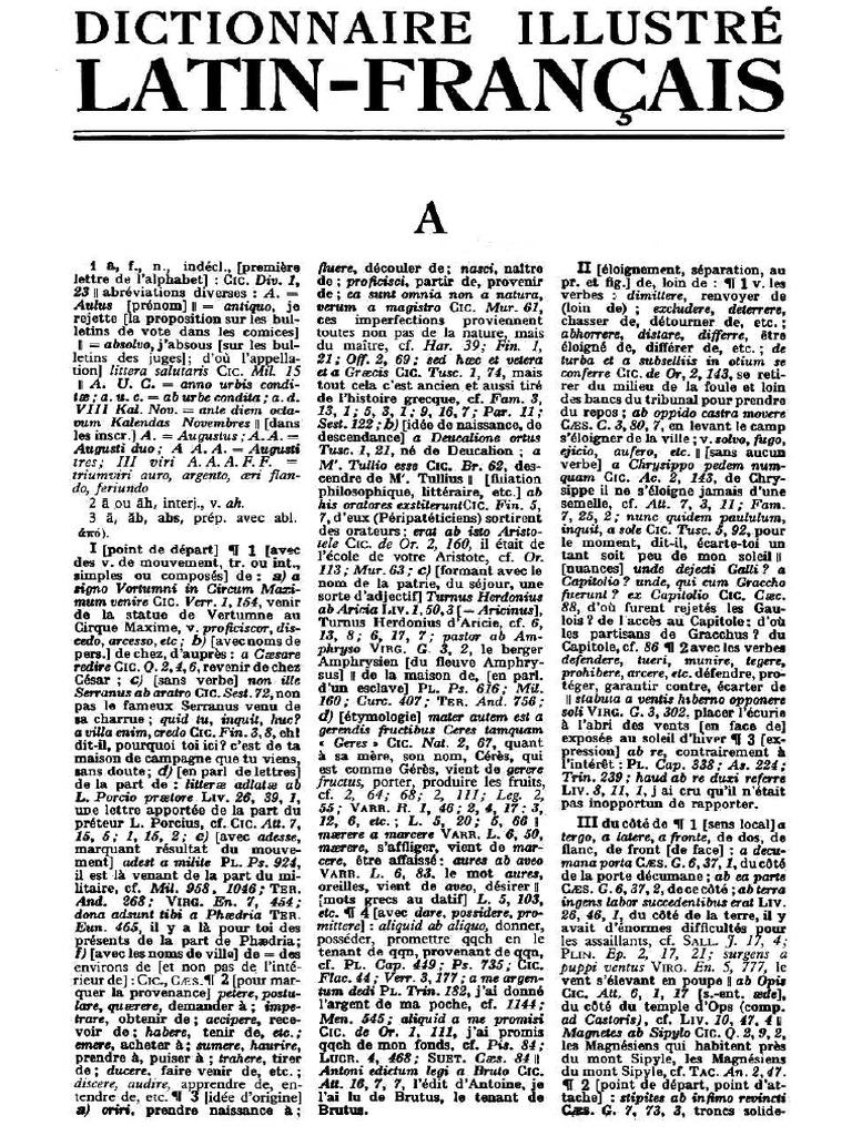 Dict Gaffiot-Lat Franç | PDF