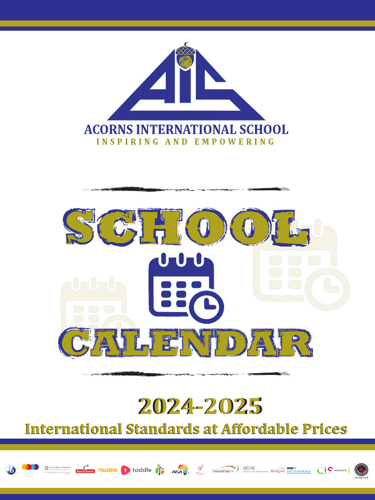 Acorns International School 2024-2025 Calendar | PDF | Workweek And ...