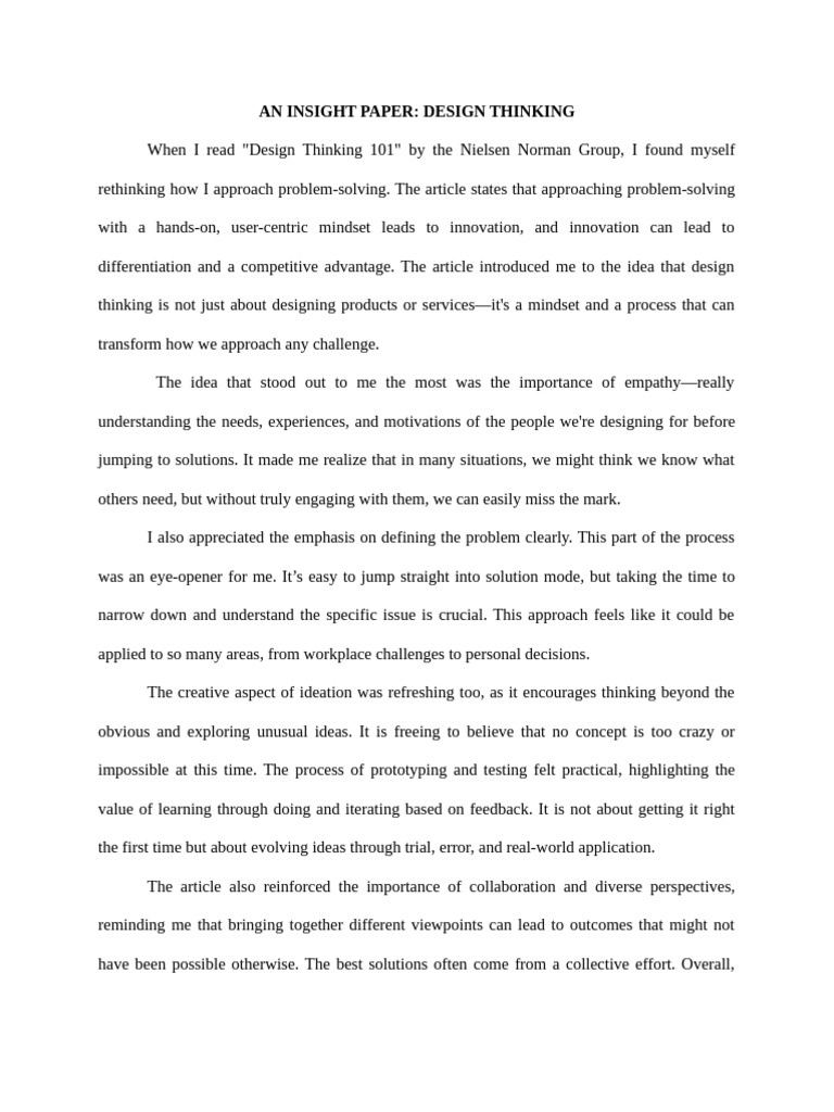 An Insight Paper | PDF