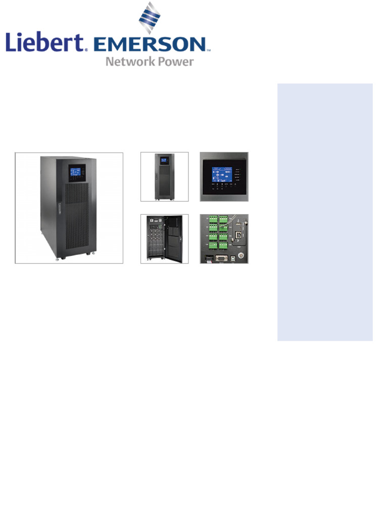 Brochure LIEBERT EMERSON 60KVA | PDF | Computer Engineering ...